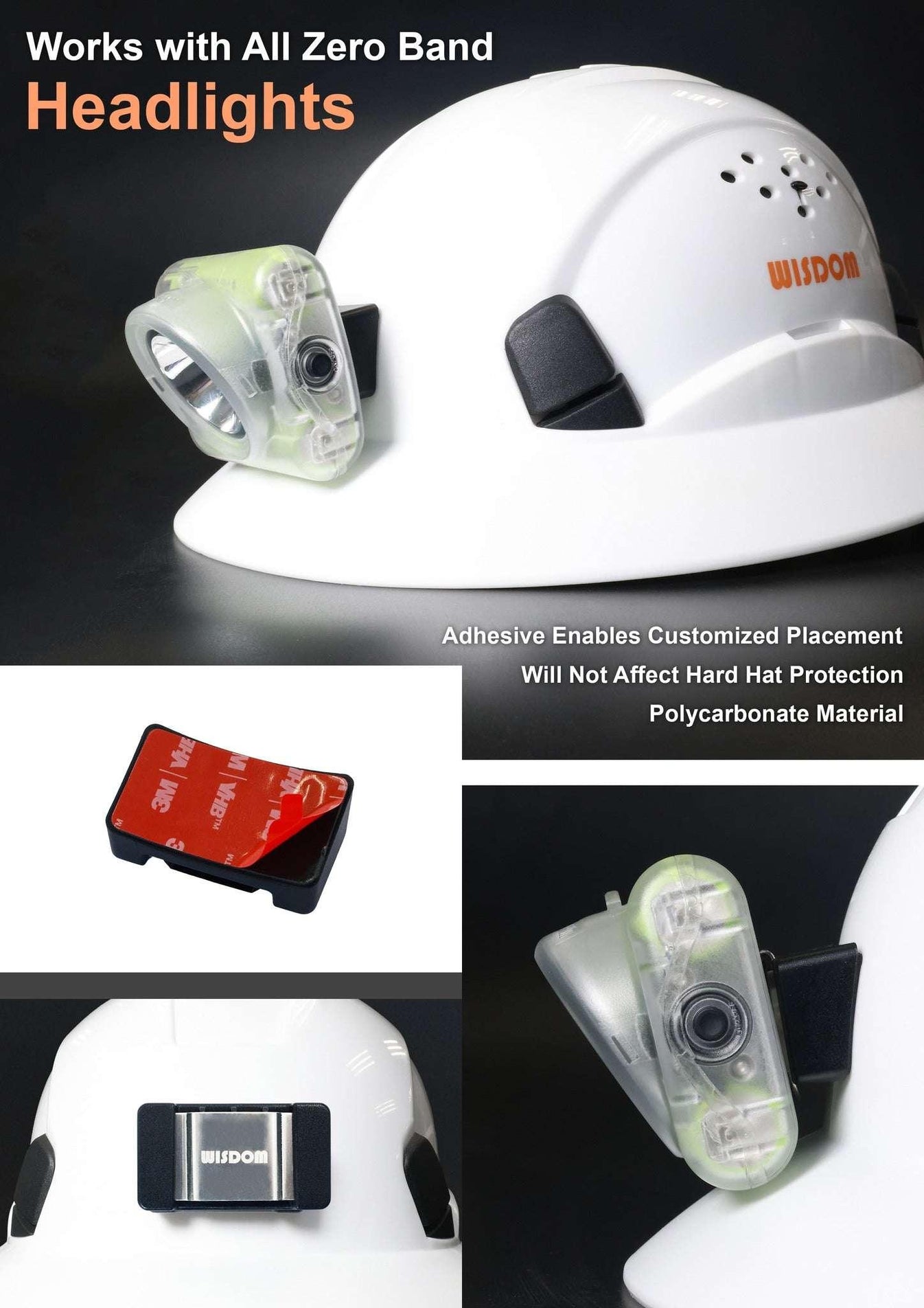Wisdom Hard Hat Lamp Holder | No-Drill Light Clip - Wisdomlamps Au ...
